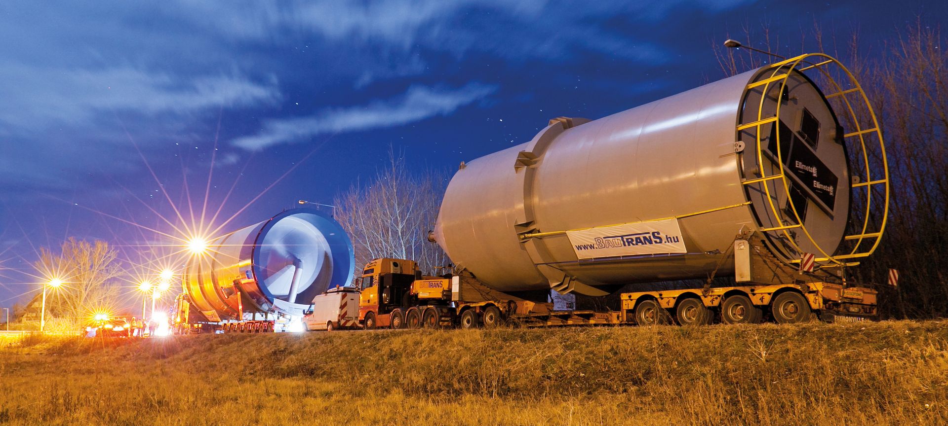 Large component transport for fertiliser factory | FELBERMAYR